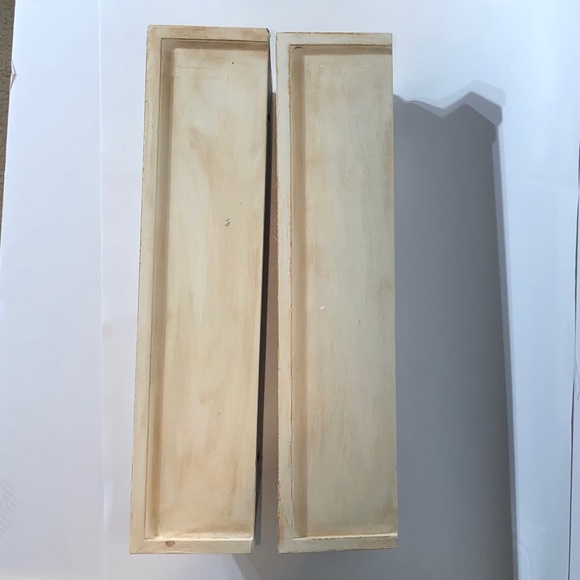 Wall Decor | Two Displays Wall Shelfs In Ivory With Gold Accent | Poshmark